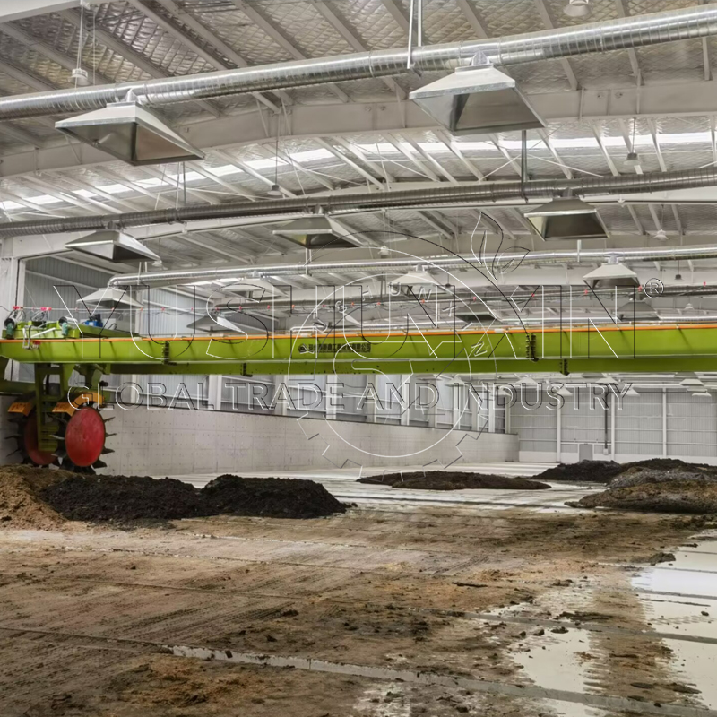 Double Wheel Type Compost Turner - Yushunxin fertilizer production ...