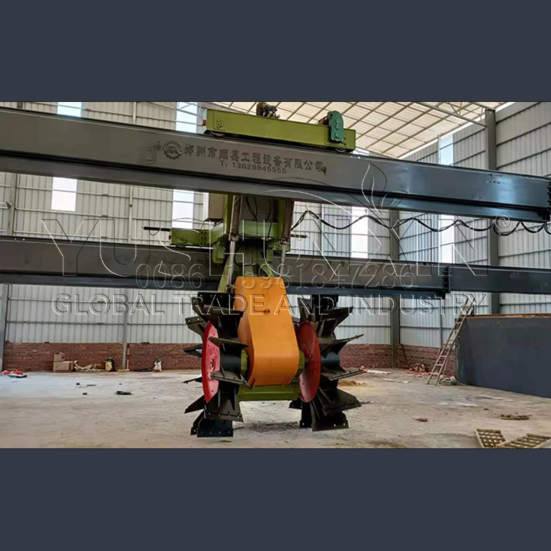 Double Wheel Type Compost Turner - Yushunxin fertilizer production ...