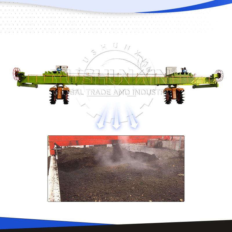 Double Wheel Type Compost Turner - Yushunxin fertilizer production ...